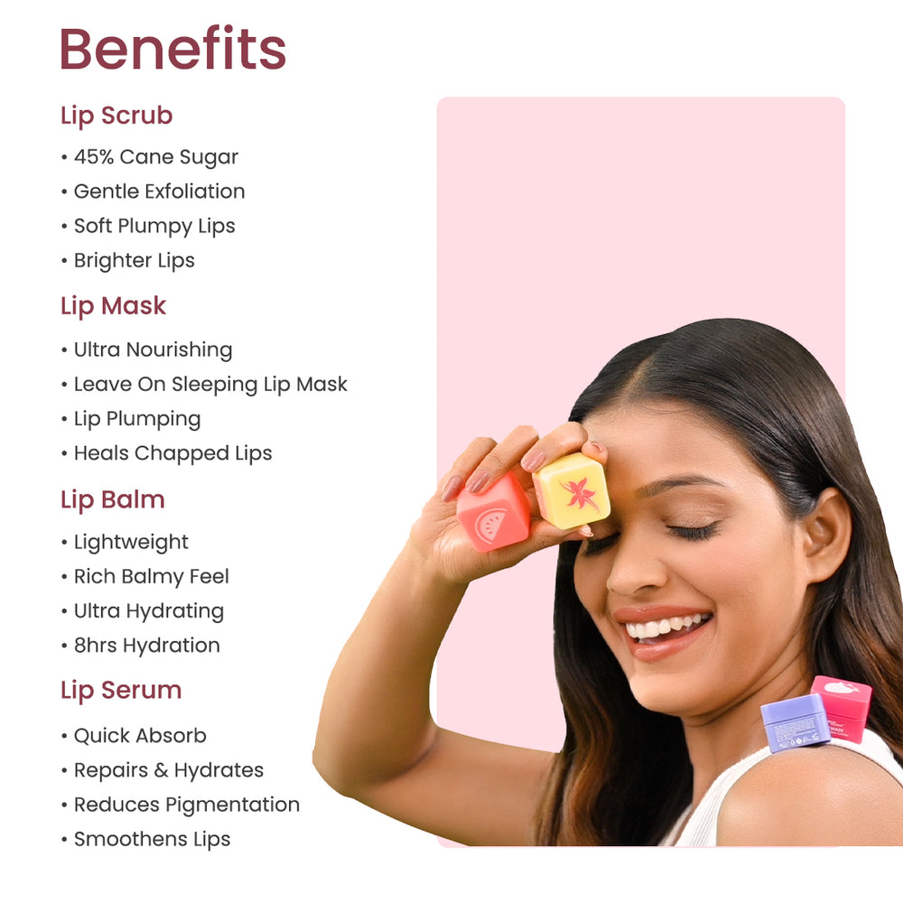 Earth Rhythm Lippie Stack (Pack of 4) | Lip Care Kit