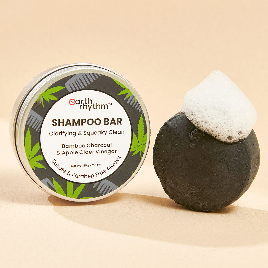 Bamboo Charcoal Shampoo Bar